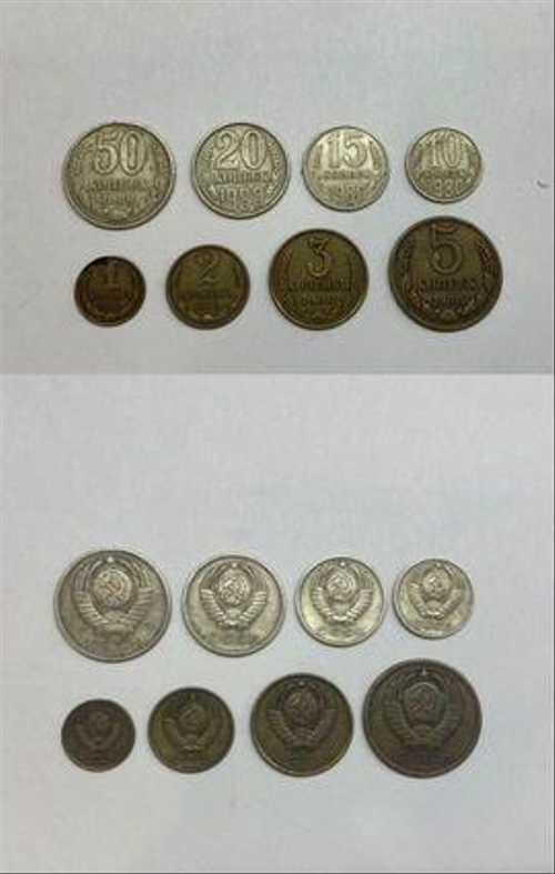 Годовые наборы монет СССР 1980-1984 г.г. + боны