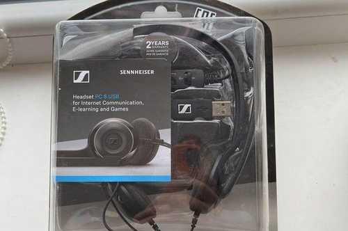 Наушники, гарнитура sennheiser pc8 usb