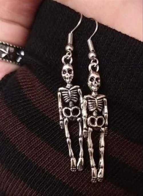Серьги скелеты