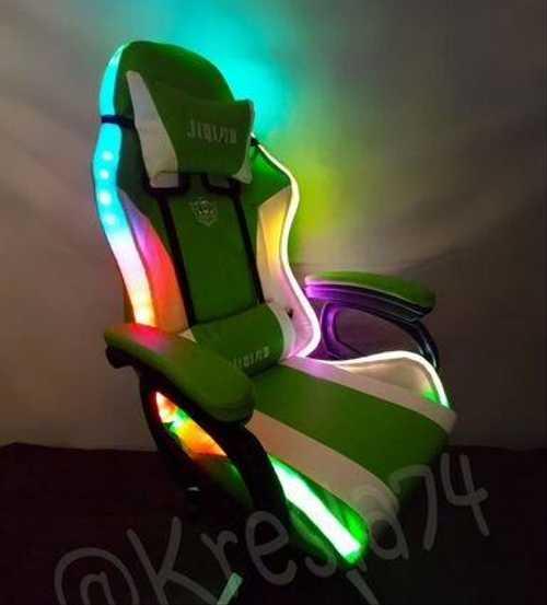 Геймерское кресло с RGB подсветкой