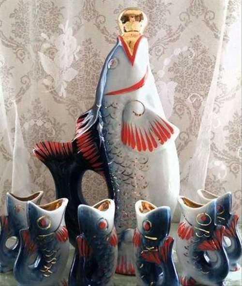 Коньячный набор "Рыбы" СССР