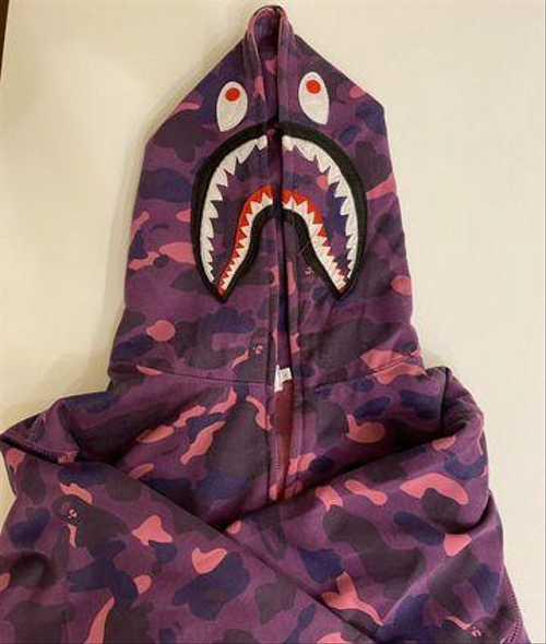Zip hoodie bape Purple