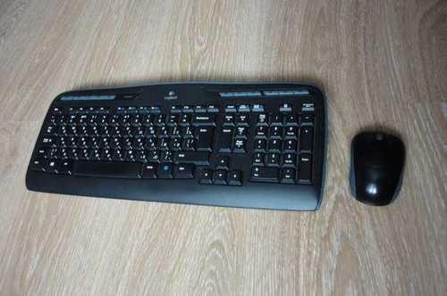 Беспроводные клавиатура и мышь logitech MK330