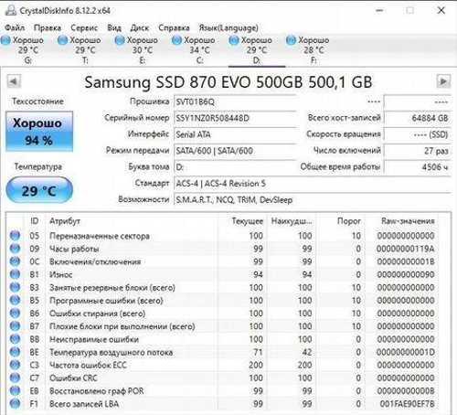 500Gb Samsung 870 EVO