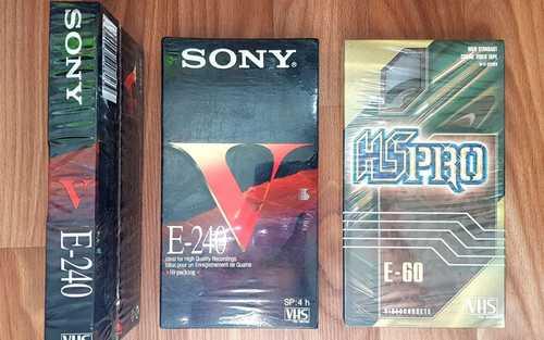 VHS видеокассеты новые