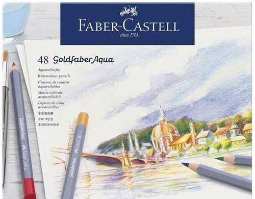 Акварельные карандаши Faber-Castell Goldfaber Aqua