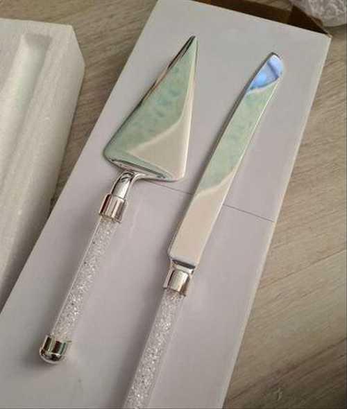 Свадебный набор: нож и лопатка для торта