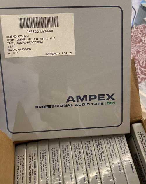 Ampex 631 1200 ft пленка для магнитофона, катушка