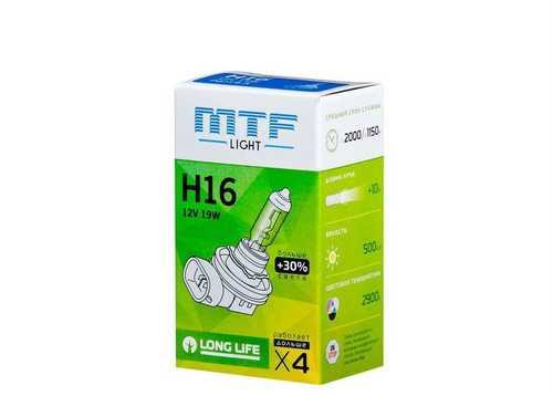 Лампа галоген MTF Н16 19W стандарт +30