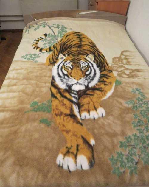 Покрывало-одеяло с тигром 180*220 см