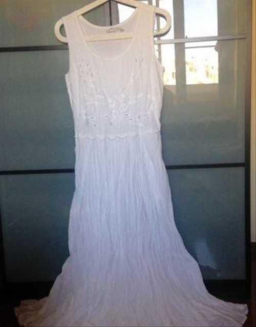 Новое белоснежное платье 46р