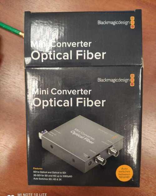 Mini Converter Optical Fiber Blackmagic