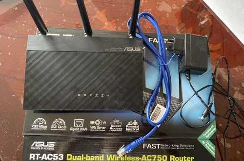 Роутер Asus RT-AC53 (dual band wireless-ac750)