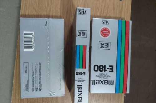 Видеокассеты vhs новые maxell e-180 ex