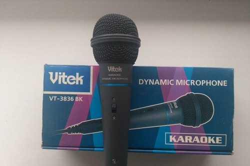 Микрофон динамический Vitek VT-3836 BK