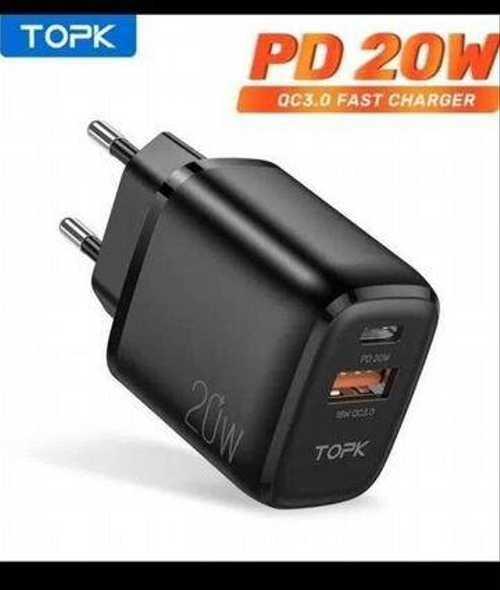 Блок быстрой зарядки topk 20W