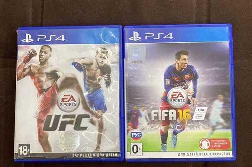 UFC, FIfa16 для PS4