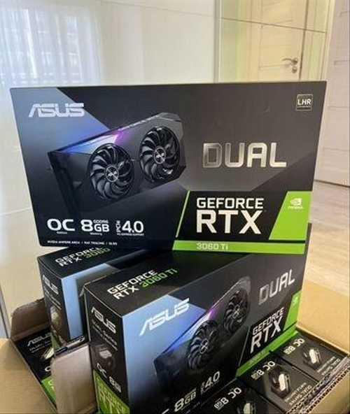 Видеокарты Asus RTX 3060 ti Dual OC v2