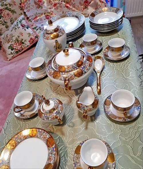 Фарфоровый столово-кофейный сервиз Porcelain