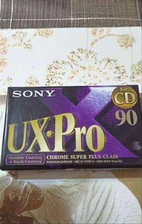Аудио кассета Sony Ux-pro. Chrome Super 90 For Cd