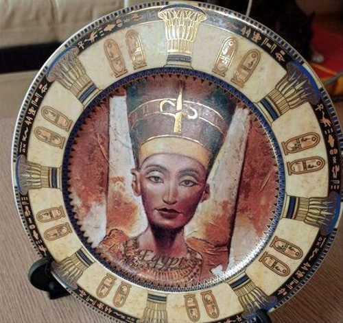 Египетский Сувенир, тарелка Клеопатра, 8 лет
