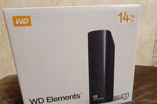 Внешний жесткий диск WD 14TB Elements - новый