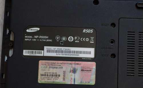 SAMSUNG NP-R505H