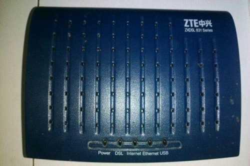 Роутер ZTE zxdsl 831 A2
