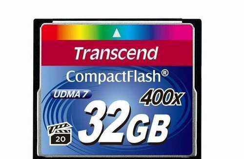 Карта памяти cf 32gb 400x transcend