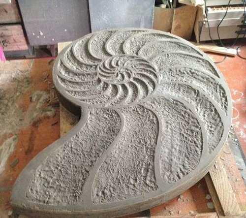 Декоративная плита "Ракушка" из бетона
