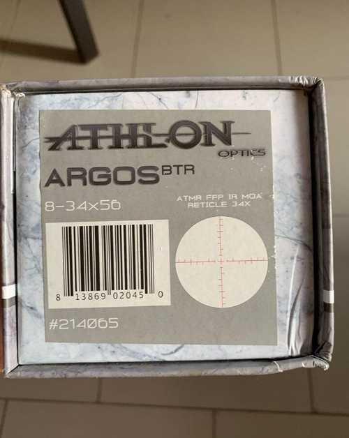 Оптический прицел Athlon Argos BTR 8-34x56 FFP IR
