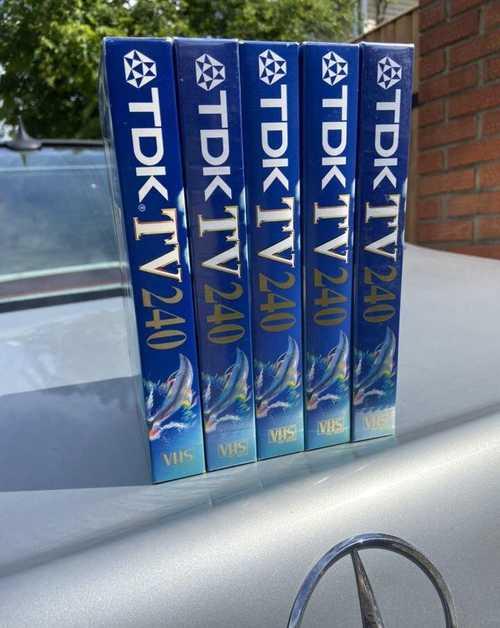 Видеокассеты VHS TDK E-240 новые запечатаные