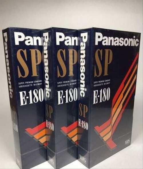 Видеокассеты VHS Panasonic SP E-180 (новые)