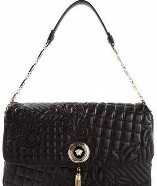 Versace Vanitas Medea Quilted Barocco Bag in Black