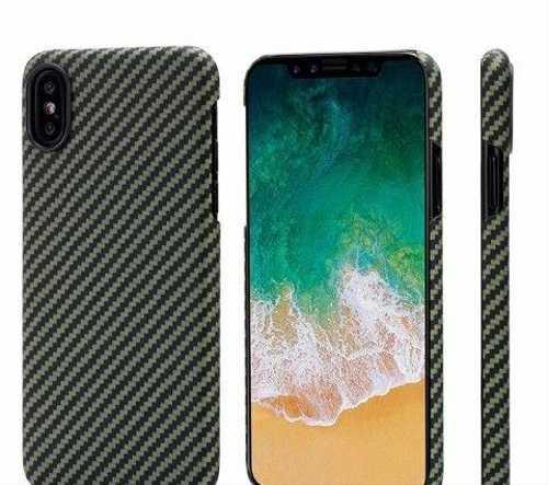 Чехол Pitaka MagEZ Case для iPhone X (10) зеленый