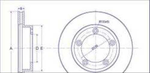 Диск тормозной MB334308*Tiguar TI-guar перед Mitsu