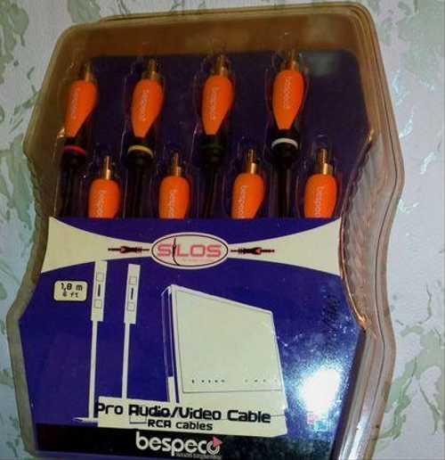 Кабель 4RCA - 4RCA 1,8 м., 3 м. bespeco