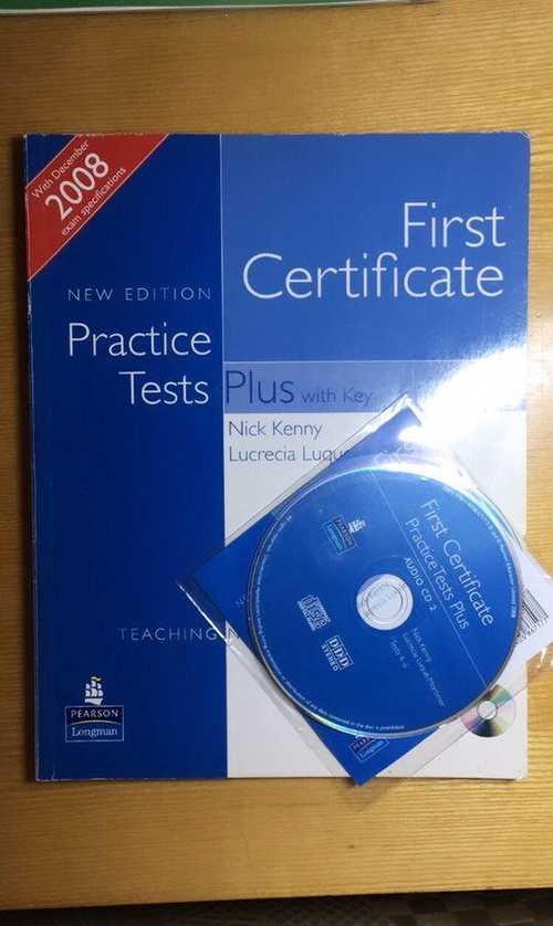 Учебник First Certificate Practice Tests