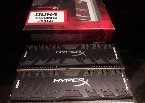 Ddr4 Kingston HyperX Predator 3200mhz 2x4gb