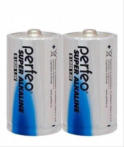 Батарейка Perfeo LR20/2SH Super Alkaline