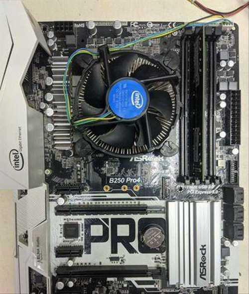 Мат. плата 1151 ASRock B250 Pro4+i5-7400