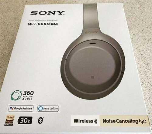 Новые наушники Sony WH-1000XM4 black из магазина