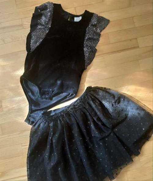 Праздничный комплект на девочку Zara, H&M