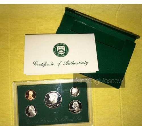 Новый набор монет Президенты.1994 год. США