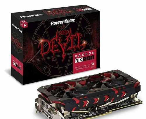 Игровая видеокарта rx590 8gb (Red Devil)