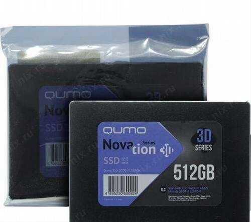 SSD qumo Novation 3D TLC 512 Гб Q3DT