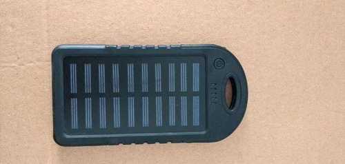 Powerbank 10000mAh с солнечной батареей, фонариком