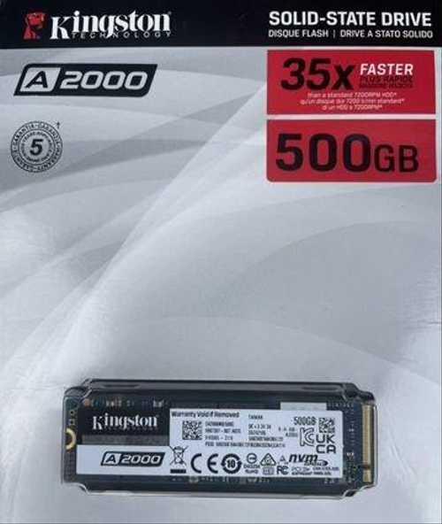 Накопитель SSD Kingston A2000 M.2 SA2000M8/500G