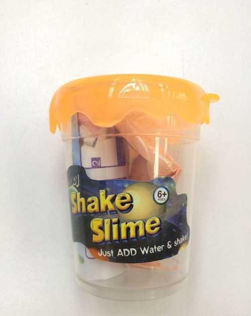Слайм шейкер антистресс Shake slime, оранжевый
