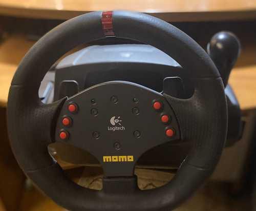 Руль игровой logitech momo racing + педали (для пк